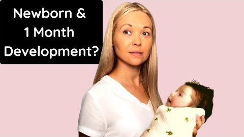 Newborn & 1 Month Old Baby Developmental Milestones & Red Flags In ...